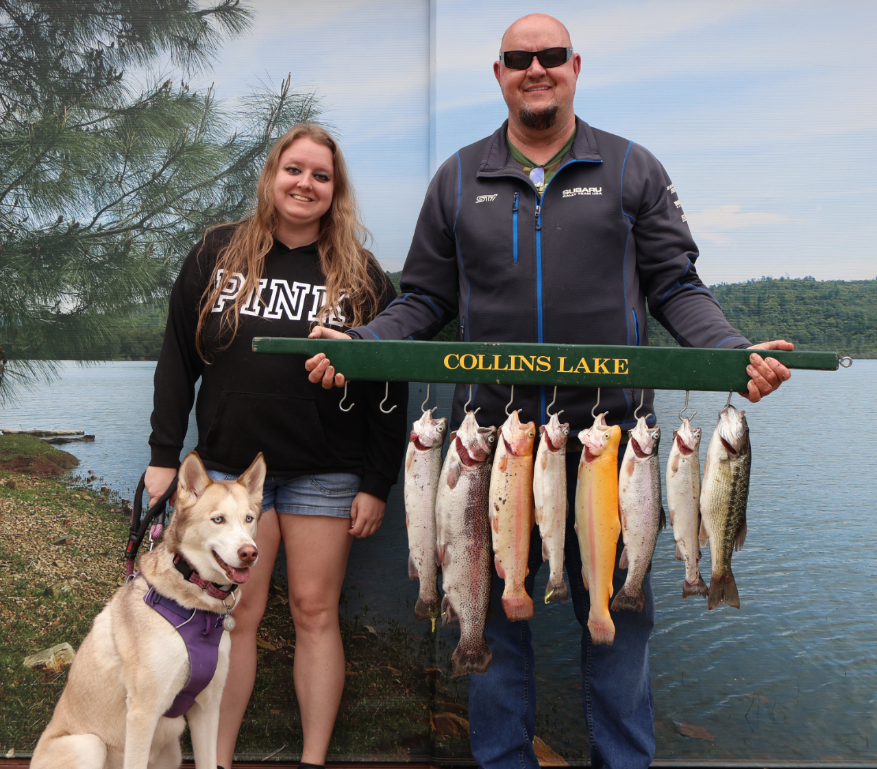 Collins Lake :: Trout Take a Dive, Bass & Cats Warm Up