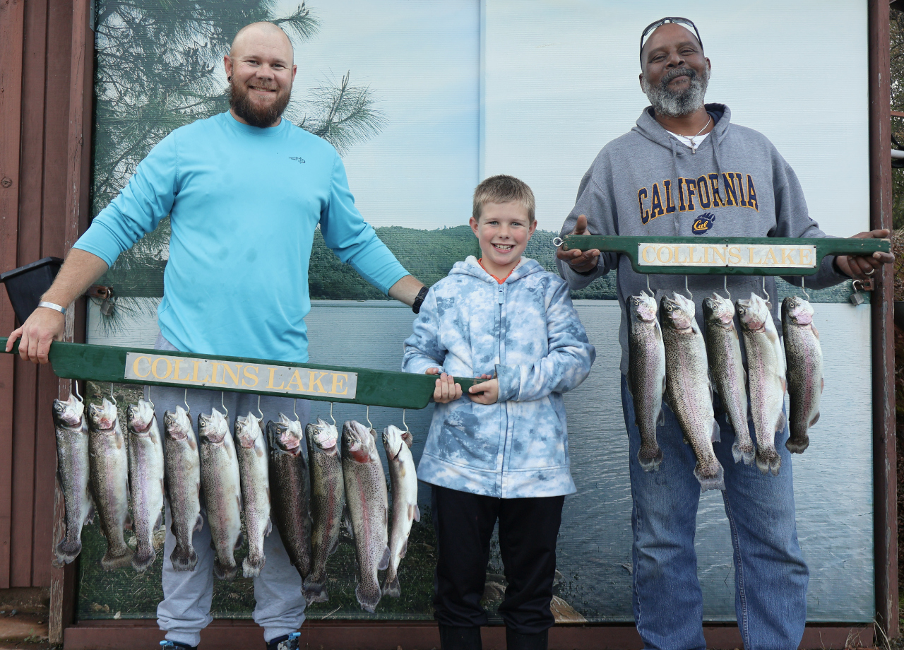 Collins Lake :: Winter Trout are Hitting All Over!